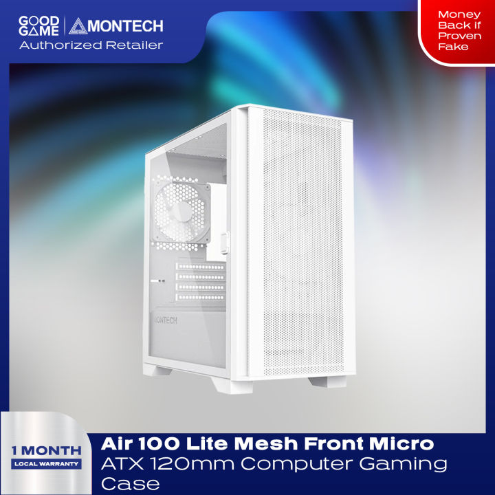 Montech Air 100 Lite Mesh Front Micro ATX 120MM Computer Gaming Case ...
