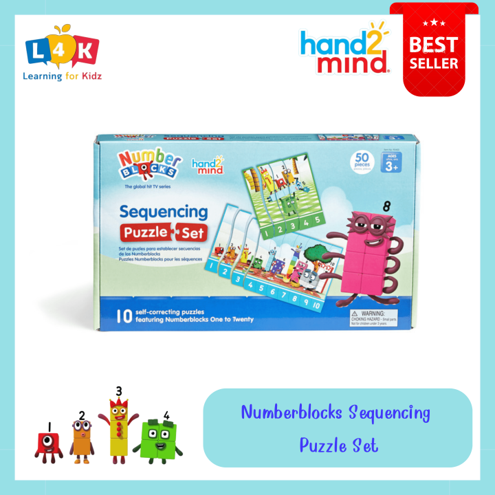 [3 ขวบ +] Numberblocks Sequencing Puzzle Set [จากแบรนด์ Hand2Mind] [พร้อมส่ง!!!] | Lazada.co.th