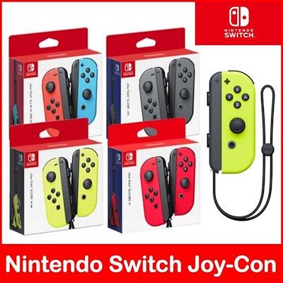 Nintendo Switch JOYCON Controllers Set ★ Neon Green Pink / Neon Red ...