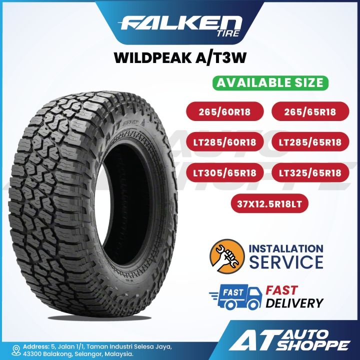 Falken Wildpeak AT3W 18" Tyre 265 60 65 R18 285 305 325 60 65 37 12.5 ...