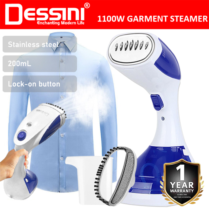 DESSINI ITALY 1100W Electric Ceramic Soleplate Garment Steam Iron ...