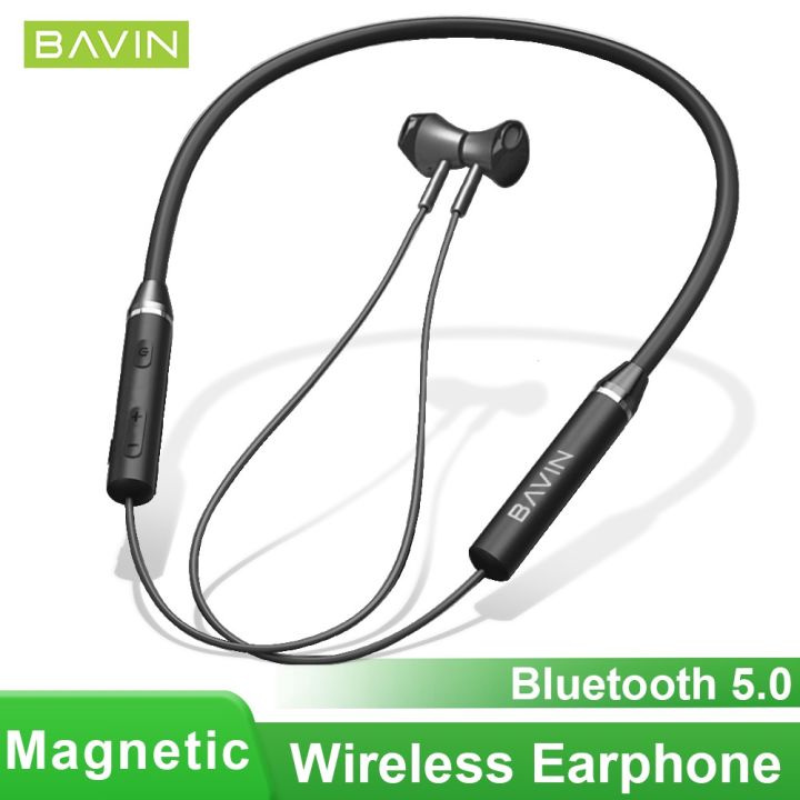 BAVIN BH30 Magnetic Neckband Bluetooth Wireless Earphone Headset with ...