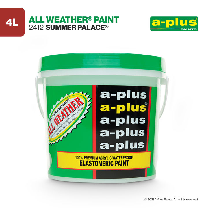 A-Plus All Weather 4L - 2412 Summer Palace / FAMILY COLOR RED for ...