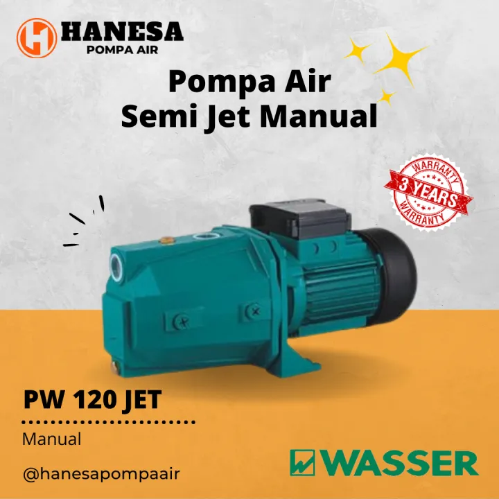 Wasser PW 120 JET Pompa Semi Jet Pump | Lazada Indonesia