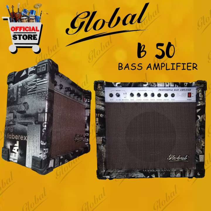 BASS AMPLIFIER GLOBAL B - 50W | Lazada PH