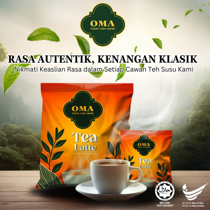 OMA Premium Milk Tea Latte Full Cream Creamy Classic Ceylon Instant Teh ...
