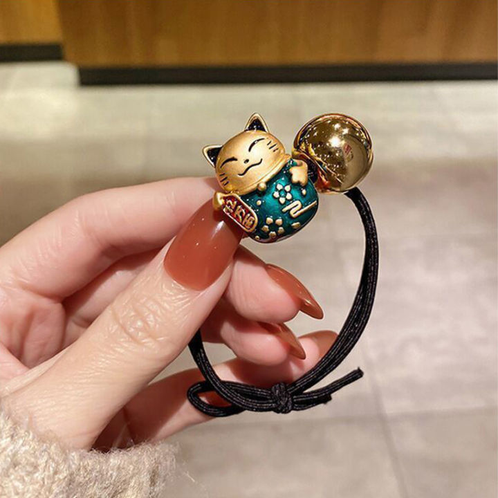 NCSW สร้อยข้อมือเชือกรูปหัวแมวนำโชคทำจากเรซินการ์ตูน1ชิ้นผ้าคาดผมอเนก ...