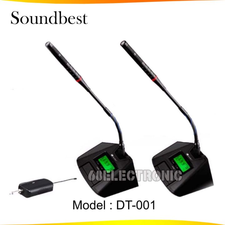 MIC MEJA WIRELESS SOUNDBEST DT 001 PROFESIONAL CONFERENCE MICROPHONE | Lazada Indonesia