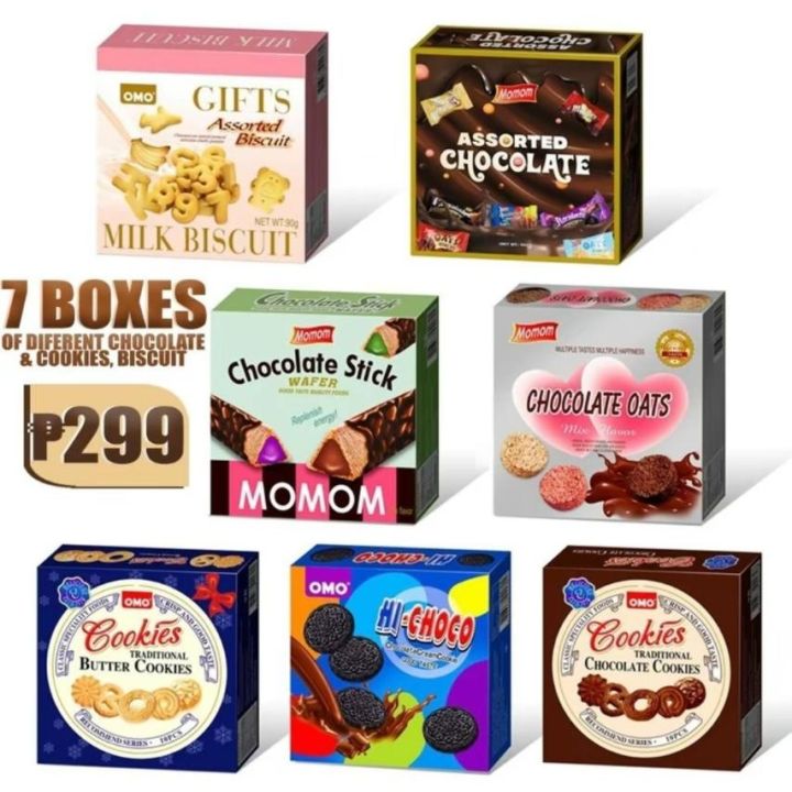 [BUDGET COMBO] 7 Box of Assorted Chocolate, Butter/Chocolate Cookies ...