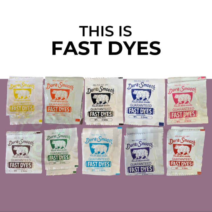 Venus or Dura Dye Fabric Fast Dye 3 Pieces 3 pcs Venus Dye [Artify ...