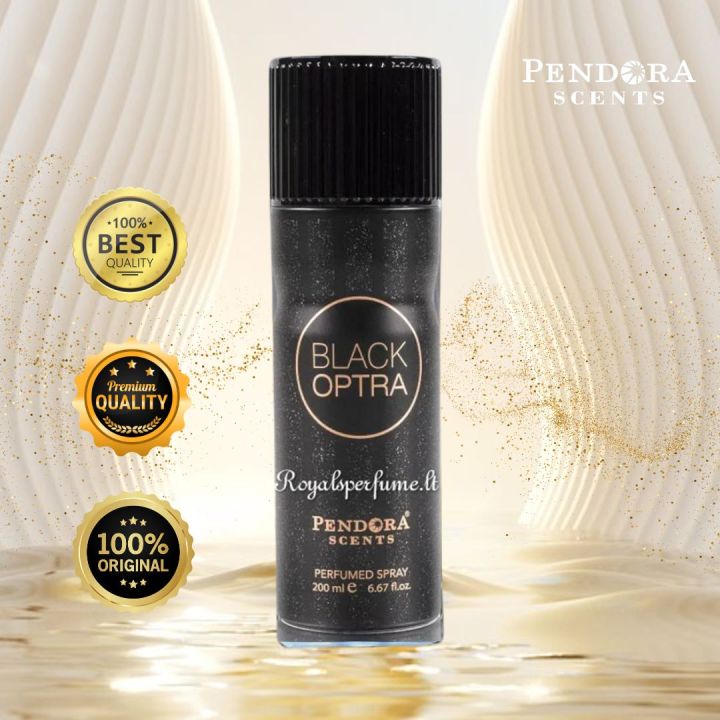 Black Optra 200ml Perfume Body Spray by Pendora Scents Original from ...