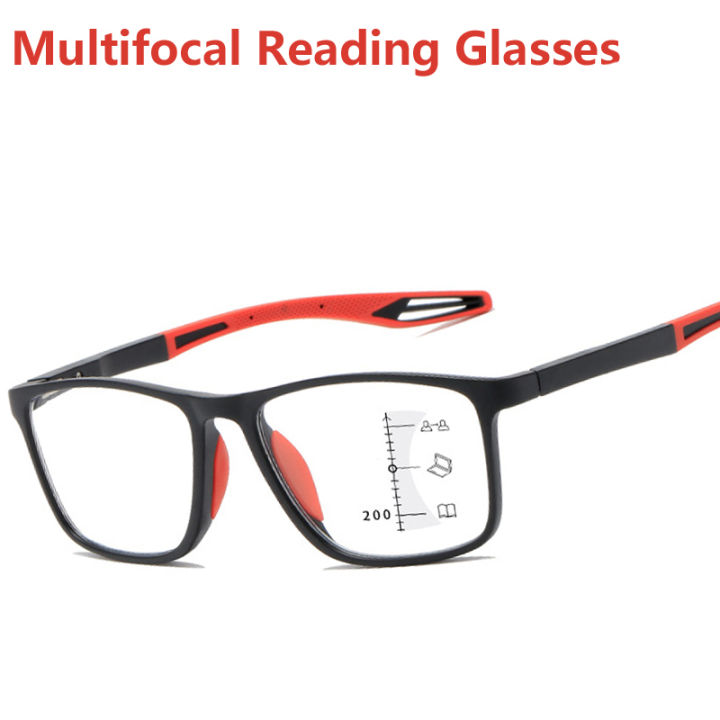 3 in 1 Sports Progressive Multifocal Reading Glasses Presbyopia ...