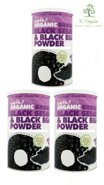 EARTH LIVING ORGANIC BLACK SESAME&BLACK BEAN POWDER BUY 2 FREE 1 EXP_5 ...