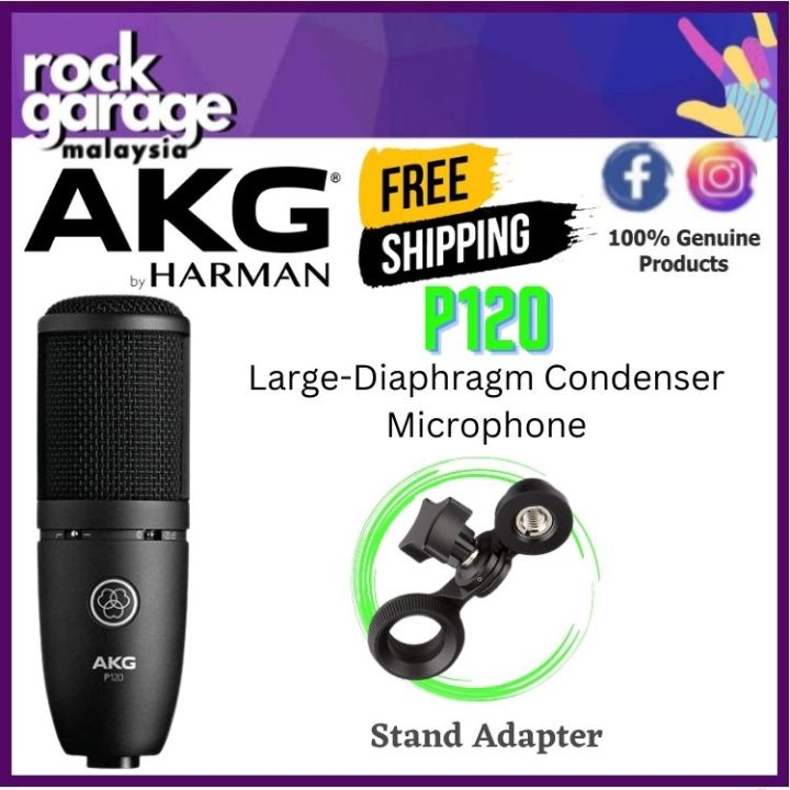AKG P120 Large-Diaphragm Condenser Microphone (P-120 / P 120) | Lazada