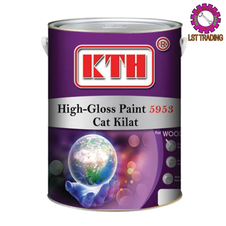 [READY STOCKS] KTH 1 LITER HIGH GLOSS ENAMEL PAINT 5953 / CAT MINYAK ...