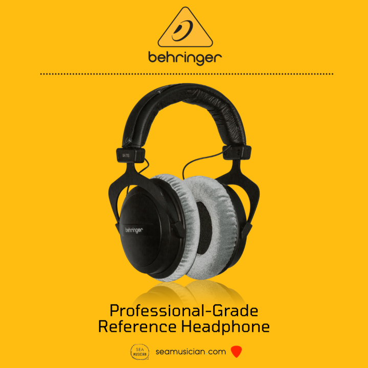 BEHRINGER BH770 CLOSED BACK STUDIO REFERENCE HEADPHONE WITH EXTENDED ...
