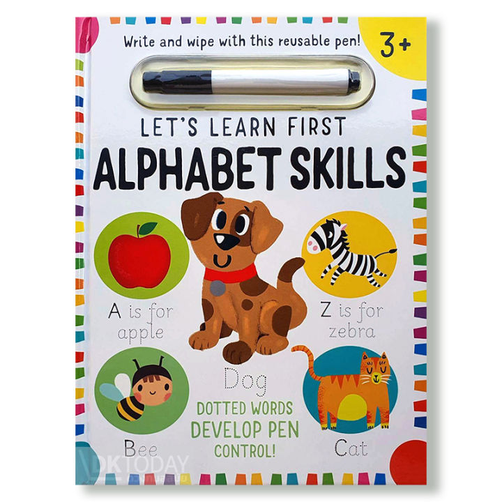 LET'S LEARN FIRST : ALPHABET SKILLS (WIPE CLEAN) BY DKTODAY | Lazada.co.th