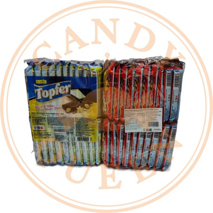 40PCS x 7G - FRONTIER TOPFER WAFER STICK [CHOCOLATE CREAM FILLED ...