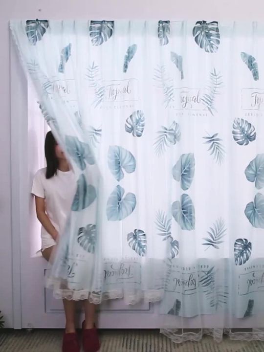 LZD Hole-Free Velcro Shading Curtain Paste Dormitory Bay Window Light ...