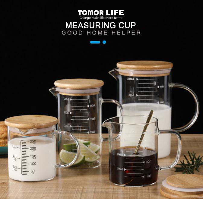 🔥Fast delivery🔥Tomor life Borosilicate Glass Measuring Scale Cup with ...