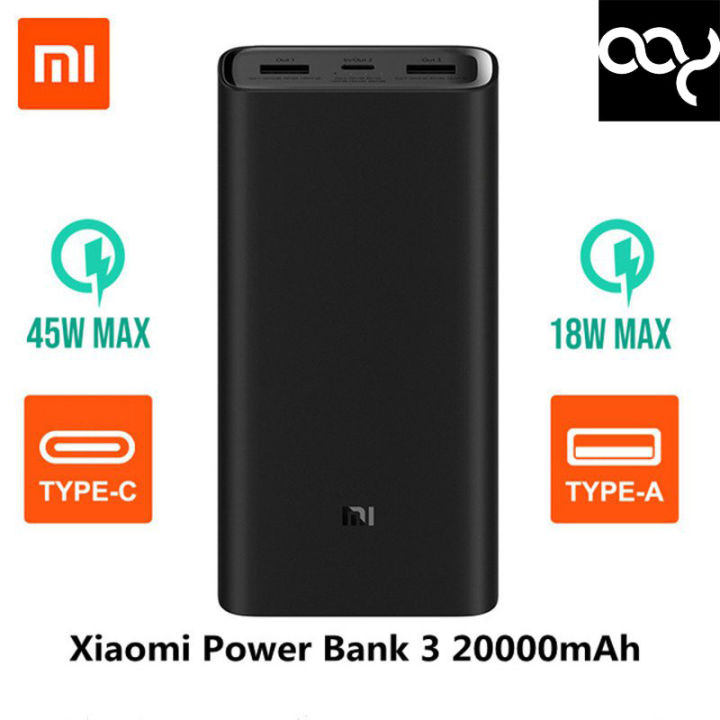 Xiaomi 20000mAh 45W/50W Fast Charge Power Bank 3 | Lazada Singapore