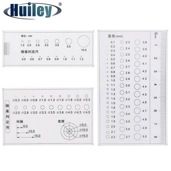 Casting Quality Inspection Ruler Surface Pore Test Card Calibration ...