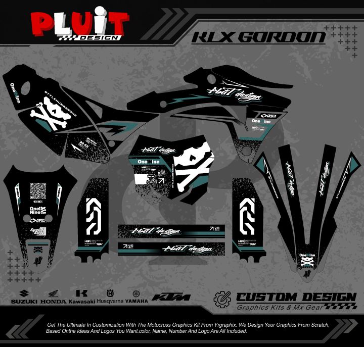 DECAL STICKER KLX GORDON FULL BODY DECAL GORDON DECAL GORDON DECAL ...