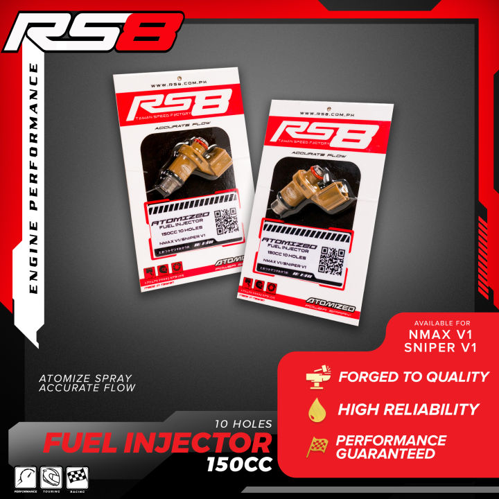 RS8 FUEL INJECTORS 10 HOLES (NMAX V1 / SNIPER 150) | Lazada PH