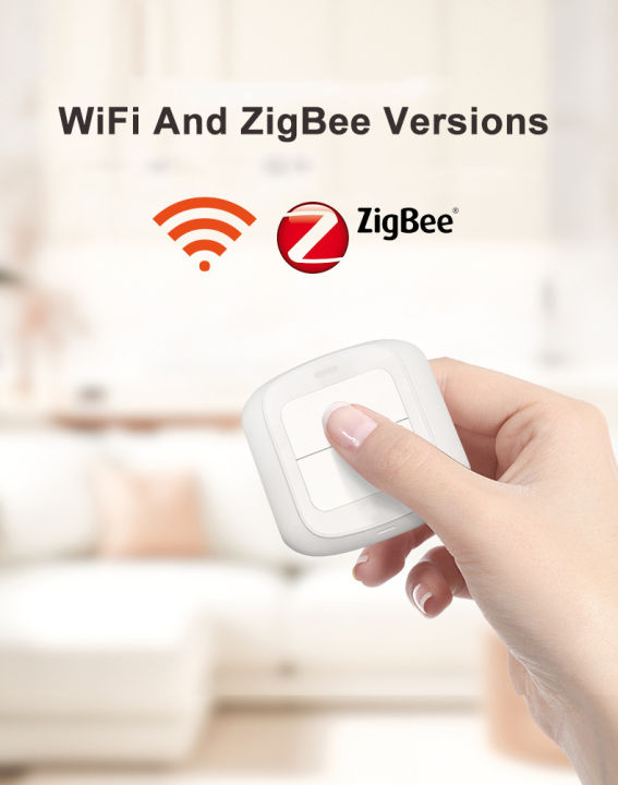 TUYA สมาร์ท Wifi/zigbee 2แก๊งสวิทช์ฉากการควบคุมระยะไกลสวิตซ์อัจฉริยะไร้สาย Tuya. | Lazada.co.th