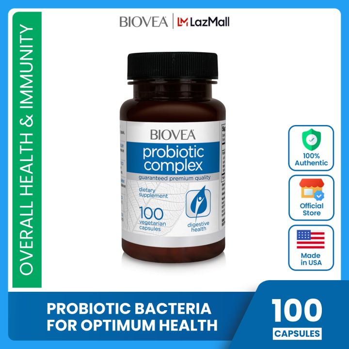Biovea Probiotic Complex 4 Billion CFU - 100 Capsules | Lazada PH