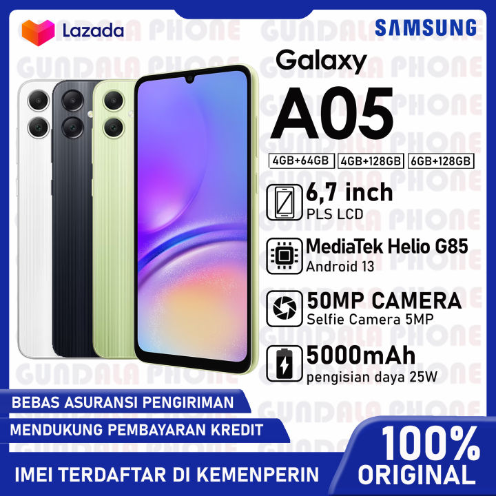 Samsung Galaxy A05 [BONUS ADAPTER 25w] - Garansi resmi | Lazada Indonesia