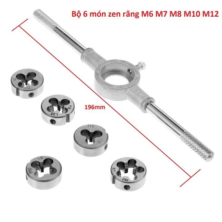 [1 BỘ 6 MÓN] TAY QUAY TARO VEN RĂNG LOẠI TỐT TIỆN DỤNG – 000908 | Lazada.vn