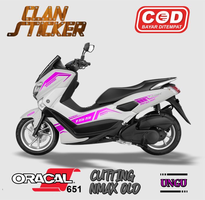 Cutting Sticker Nmax Old Aksesoris Body Motor Striping Stiker Ungu 18 ...