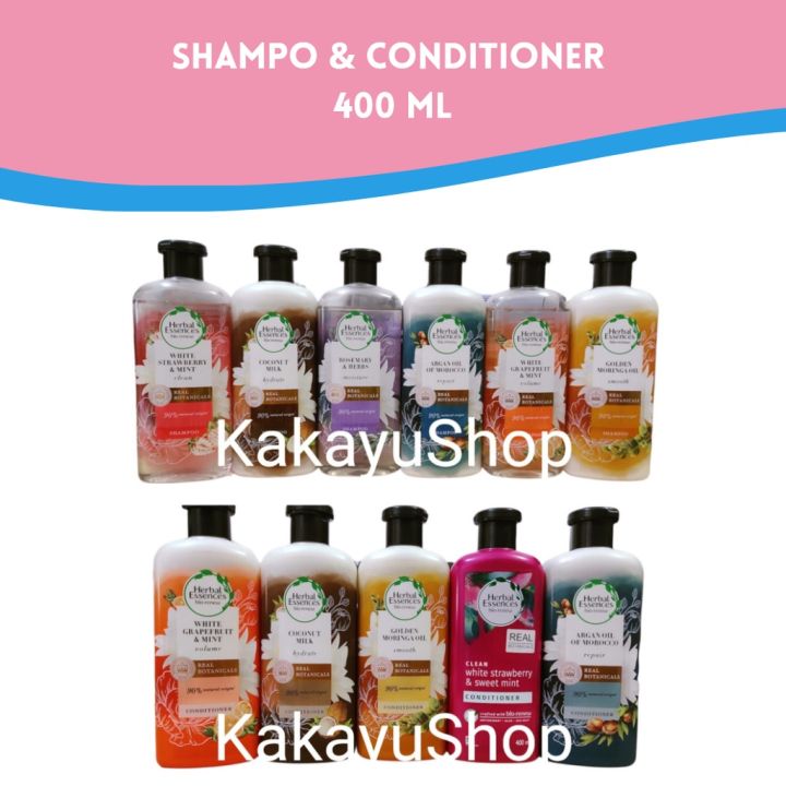 HERBAL ESSENCES Shampoo dan Conditioner 400ml - Sampo | Lazada Indonesia