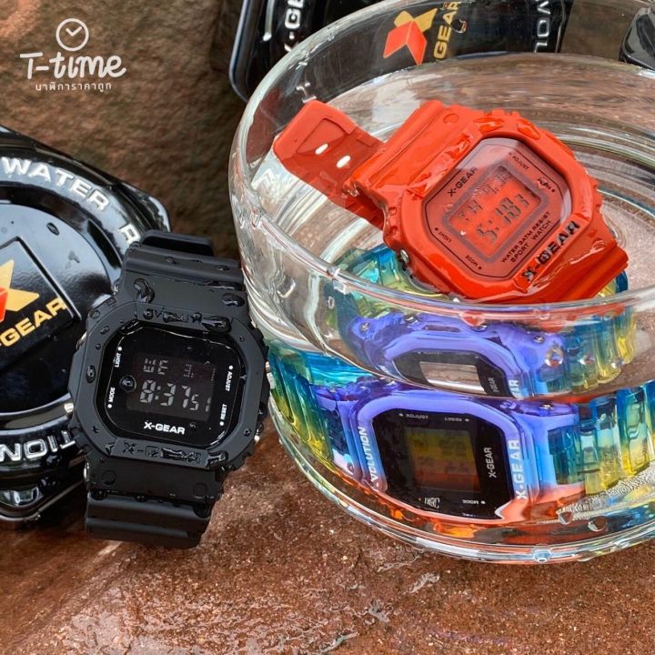 Watchtime X-GEAR นาฬิกาสปอร์ต ยักษ์เล็ก กันน้ำได้100% พร้อมกล่องปั๊ม ...