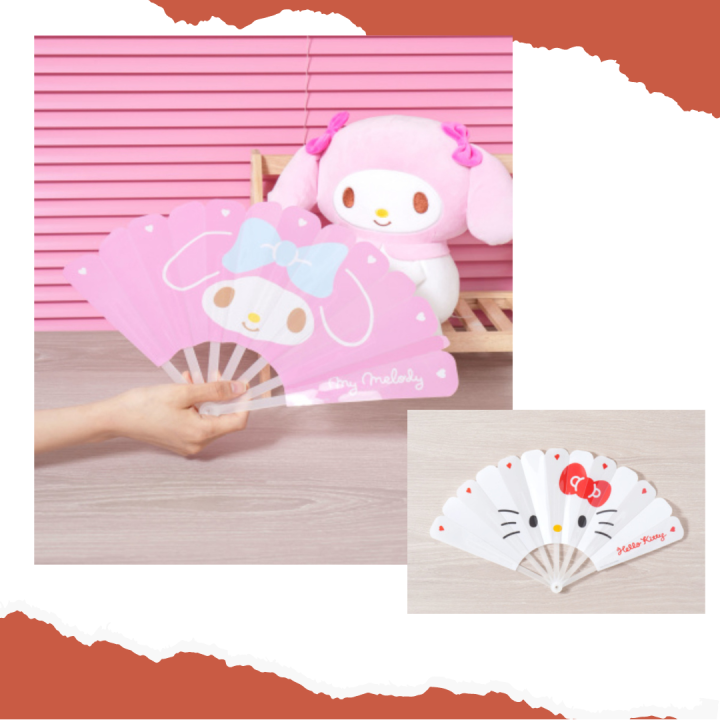 DAISO KOREA - Hello Kitty Melody Folding Fan | Lazada PH
