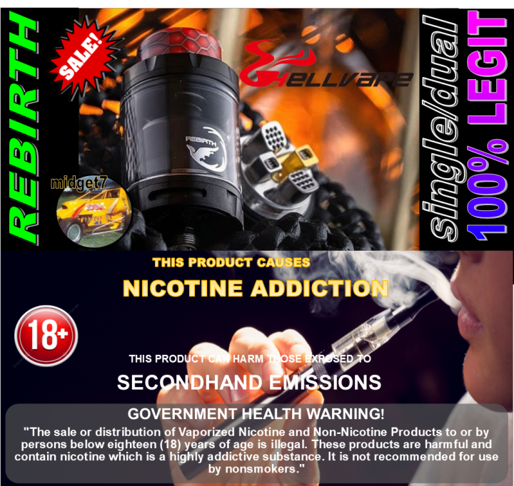 Hellvape Rebirth RTA 25mm | Lazada PH