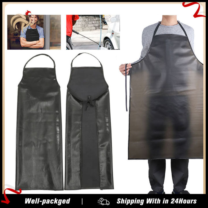 Lightweight Industrial Apron Waterproof Chemical Resistant Rubber Vinyl ...