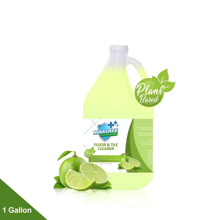 1 Gallon Maxsafe Floor and Tile cleaner DISINFECTANT FRESH LIME scent ...