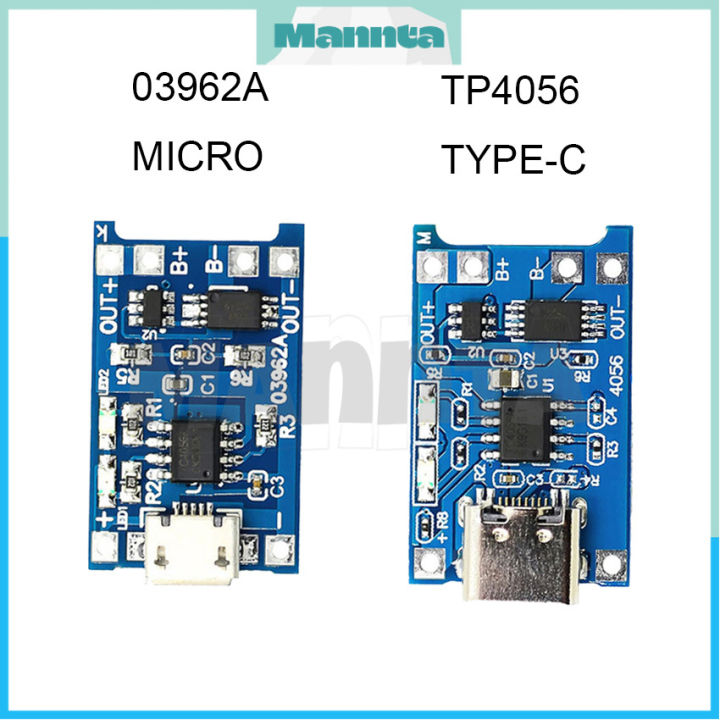 TP4056 03962A 18650 Lithium Battery Charging Board With Protection ...