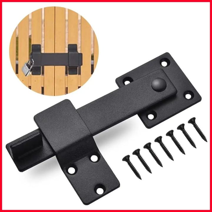 【IN stock HOT sliding lock】 Rustic Black Flip Gate Latch 5.5 Inches 360 ...