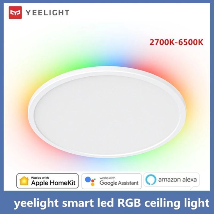Yeelight Smart Led RGB Ceiling Light Wifi 24W Dimmable 2700K-6500K ...