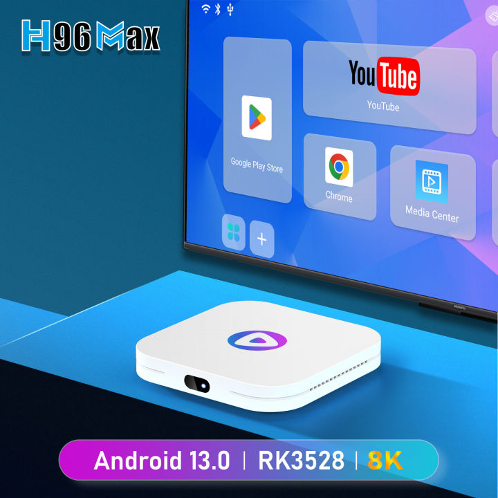 TjBox Android Tv Box 2023 H96 Max M1 4/64GB Rockchip Rk3528 Wifi 6 android 13 | Lazada Indonesia