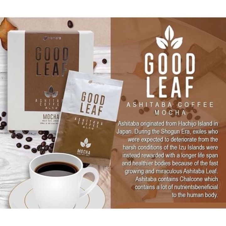 Good Leaf Ashitaba Instant Coffee Mocha by JC Premiere 1 box - 10 ...