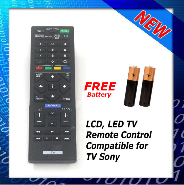 FREE Battery - Remote control- Compatible for LED LCD TV Sony | Lazada