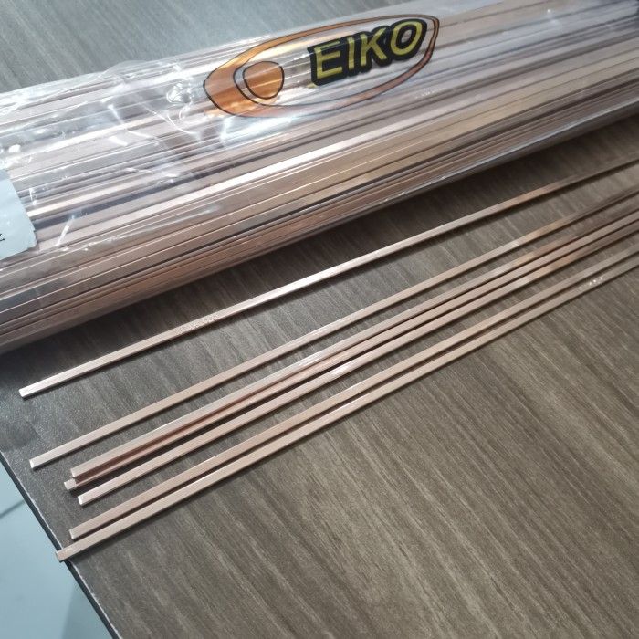 Kawat las tembaga perak EIKO kawat las gepeng batangan 45 cm kawat las ...