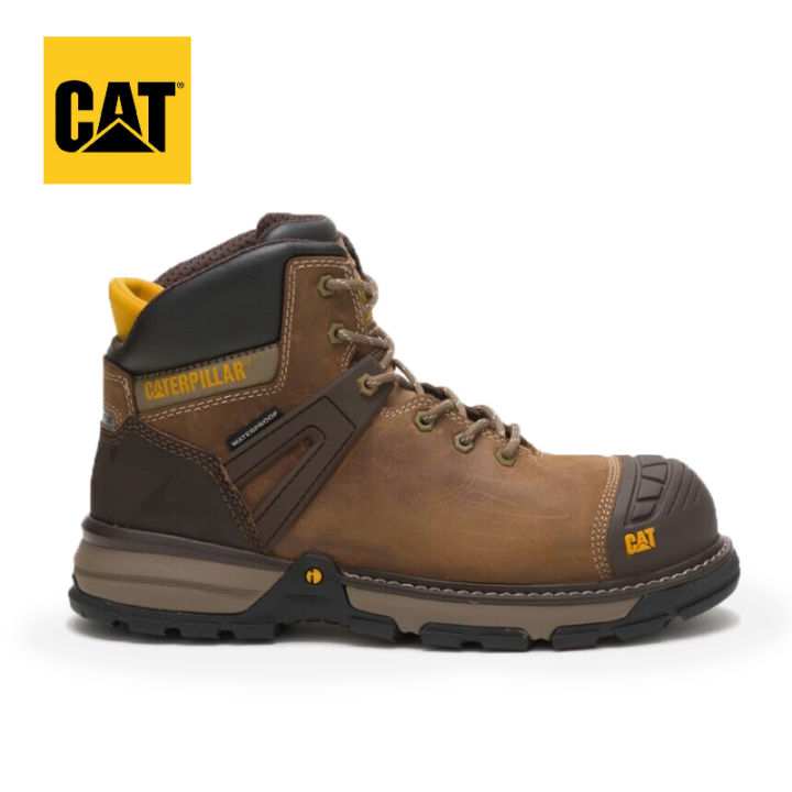 Caterpillar Classic Genuine Leather Steel Toe Boots CAT High Top ...