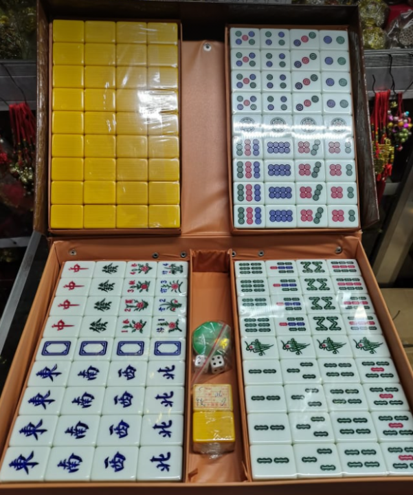 Mahjong Set Yellow Jumbo Sized Available with or without numbers in ...
