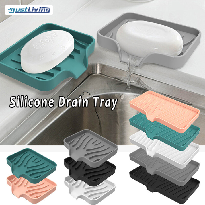 JustLiving 1pc Silicone Diversion Drain Rack Kitchen Mat for Sink ...