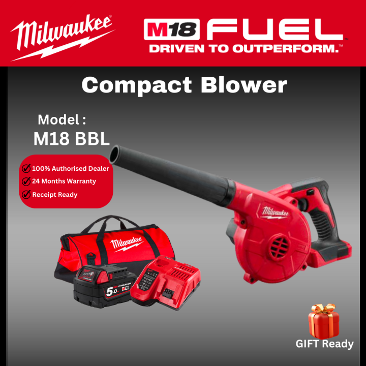 MILWAUKEE M18 Compact Blower SET / M18 BBL / Air Blower / Dust Cleaner ...
